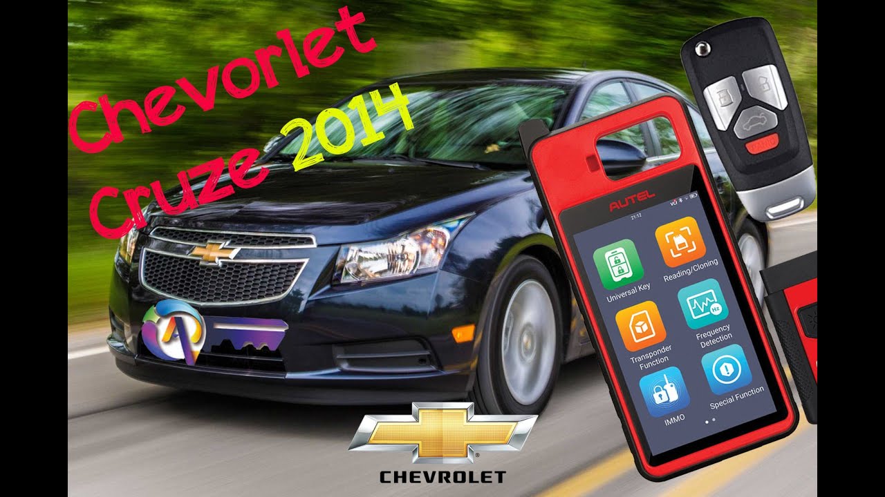 autel km100 chevorlet cruze 2014 key programming - YouTube