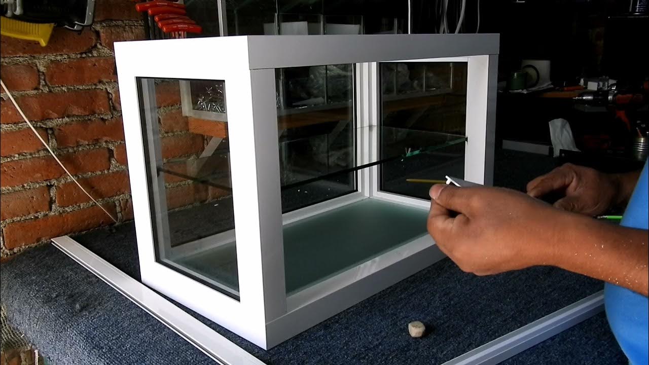 Como Hacer Una Vitrina Con Doble Puerta Corrediza #9 - YouTube