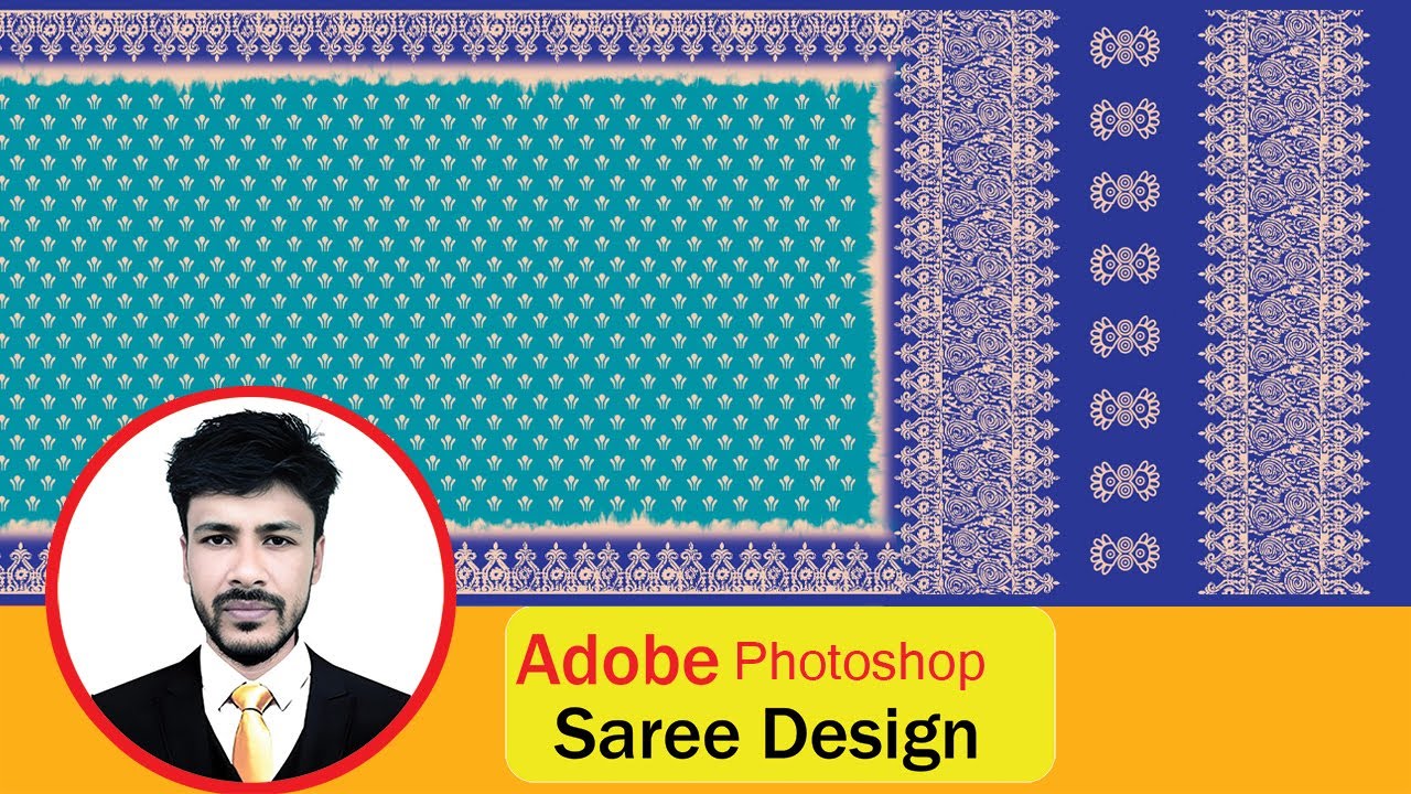 Saree Design Photoshop - YouTube