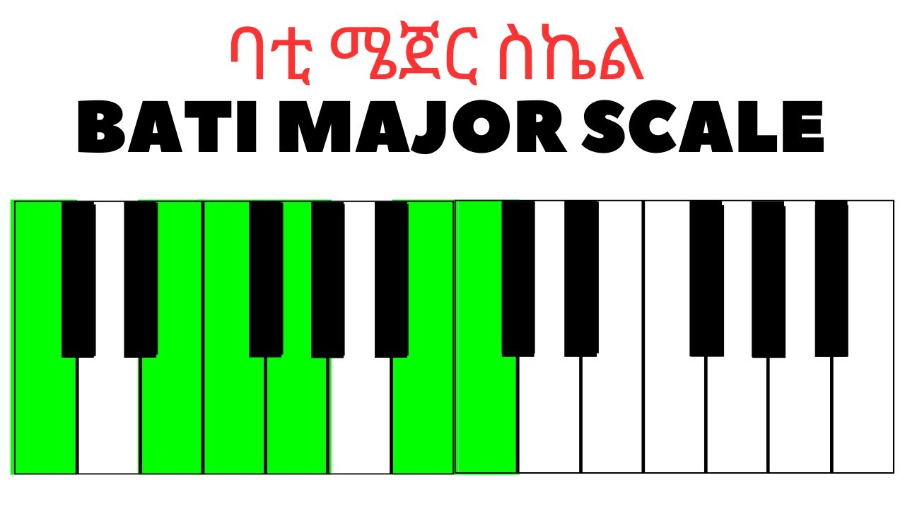 ባቲ ሜጀር ስኬል ቅኒት | Bati Major Scale Modes (Kiñit) - YouTube