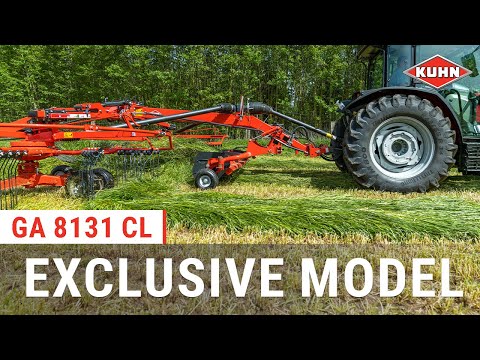Exclusive! A twin-rotor rake equipped with a patented aerator pick-up | GA 8131 CL | KUHN