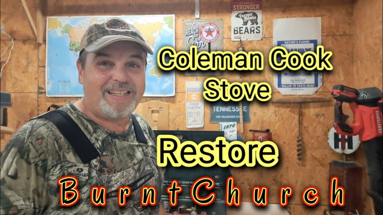 Coleman Cook stove Restore and cooking #prepping #preparedness - YouTube
