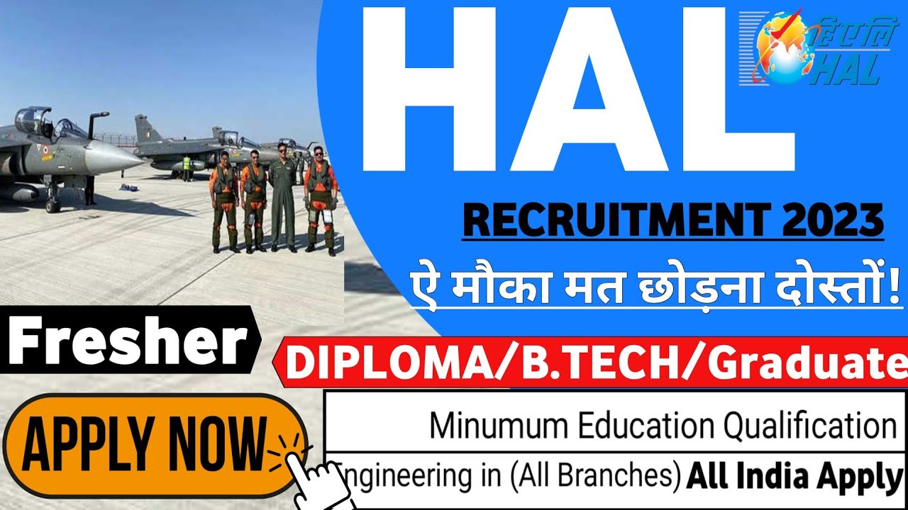 HAL Recruitment 2023 | HAL Notification 2023 | HAL Jobs 2023 | HAL ...