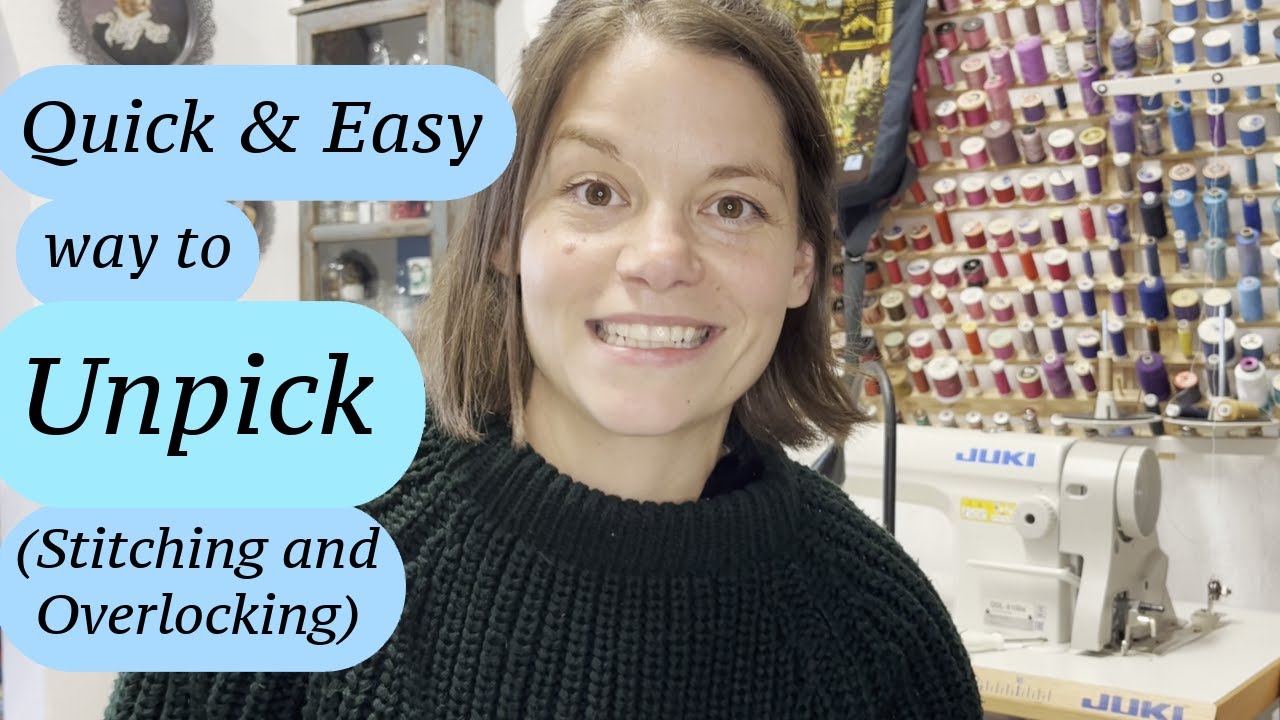 The quickest and easiest way to unpick stitching and serging ...