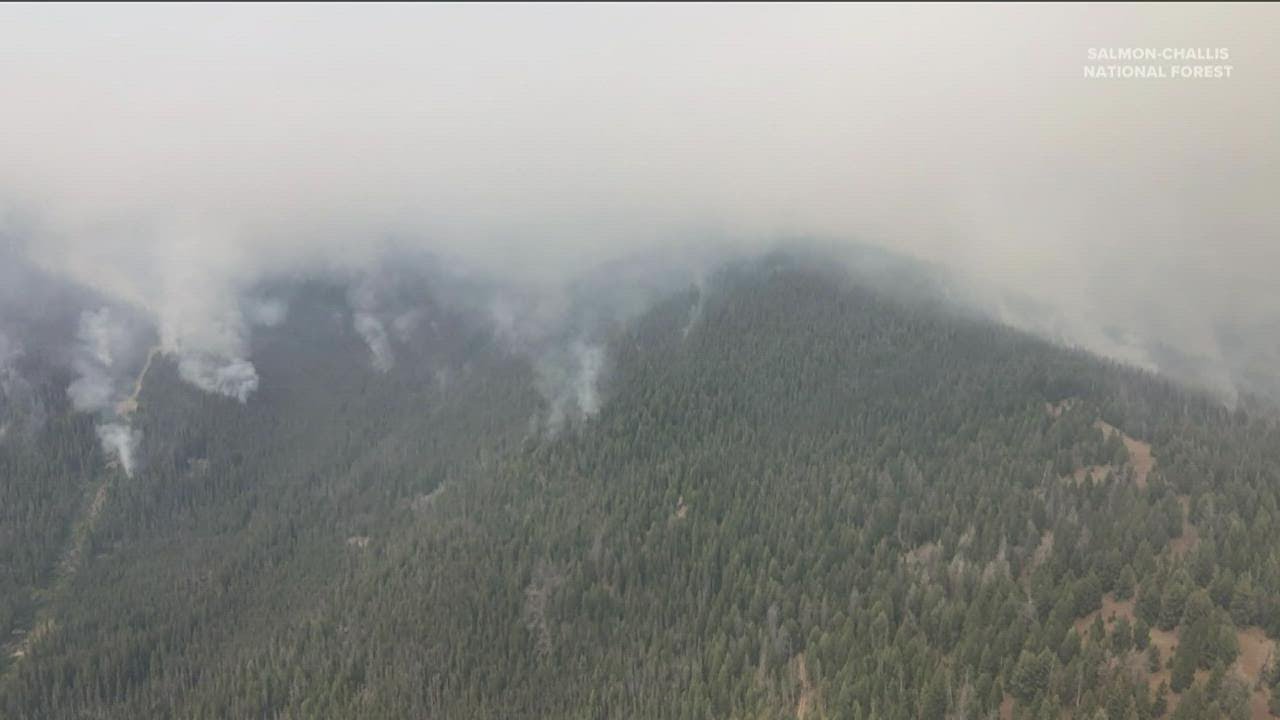 Moose Fire, Idaho's largest of 2022, has burned 130,000 acres - YouTube