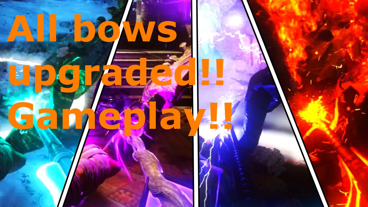 Call of Duty black ops 3 zombies all bows upgraded! (lightning bow game ...