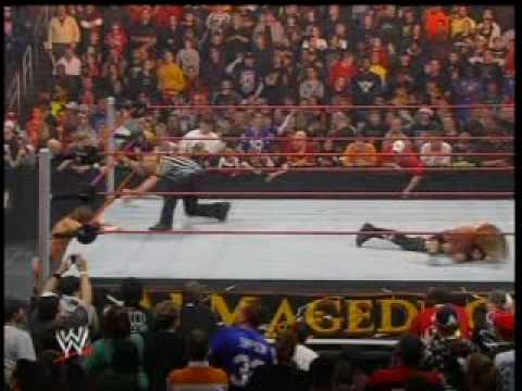 armageddon 2008 - edge vs triple h vs jeff hardy (jeff hardy wins wwe ...