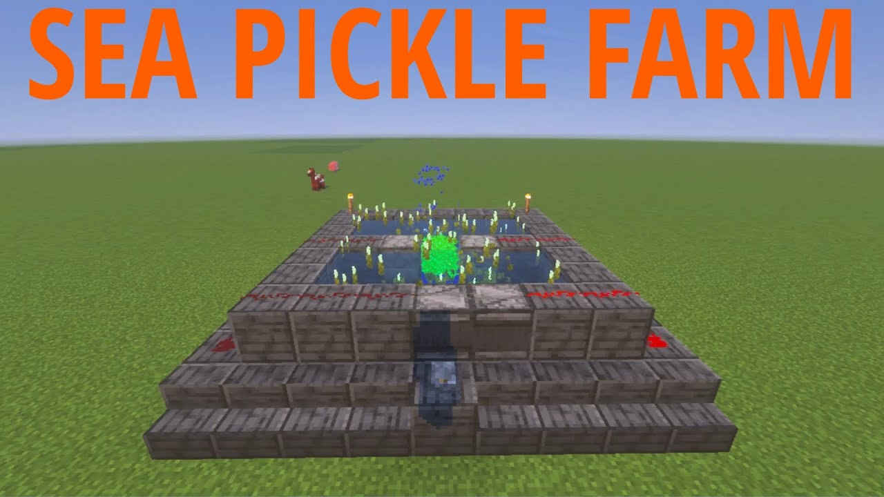 Minecraft Bedrock Edition sea pickle farm - YouTube