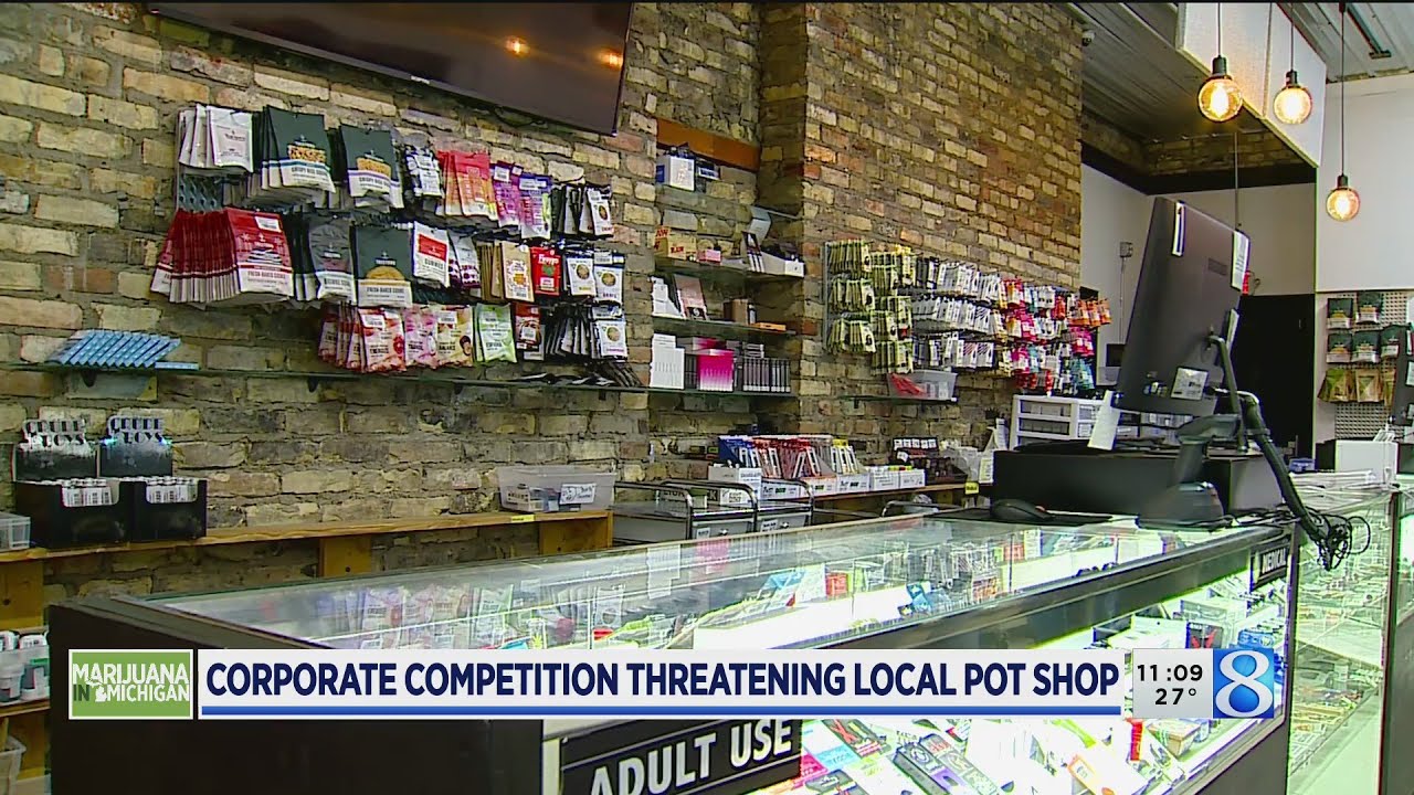 Corporate competition threatening local pot shop - YouTube