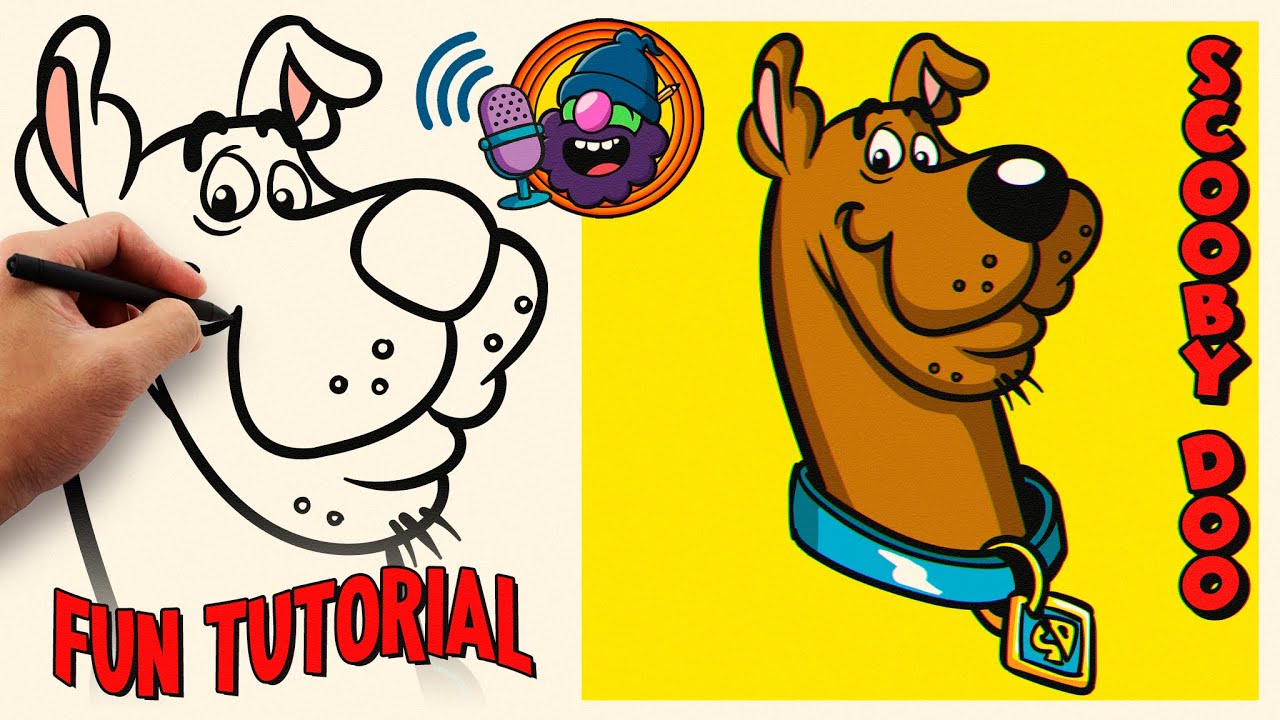How to Draw Scooby-Doo – Easy Step-by-Step Tutorial (Original Style ...