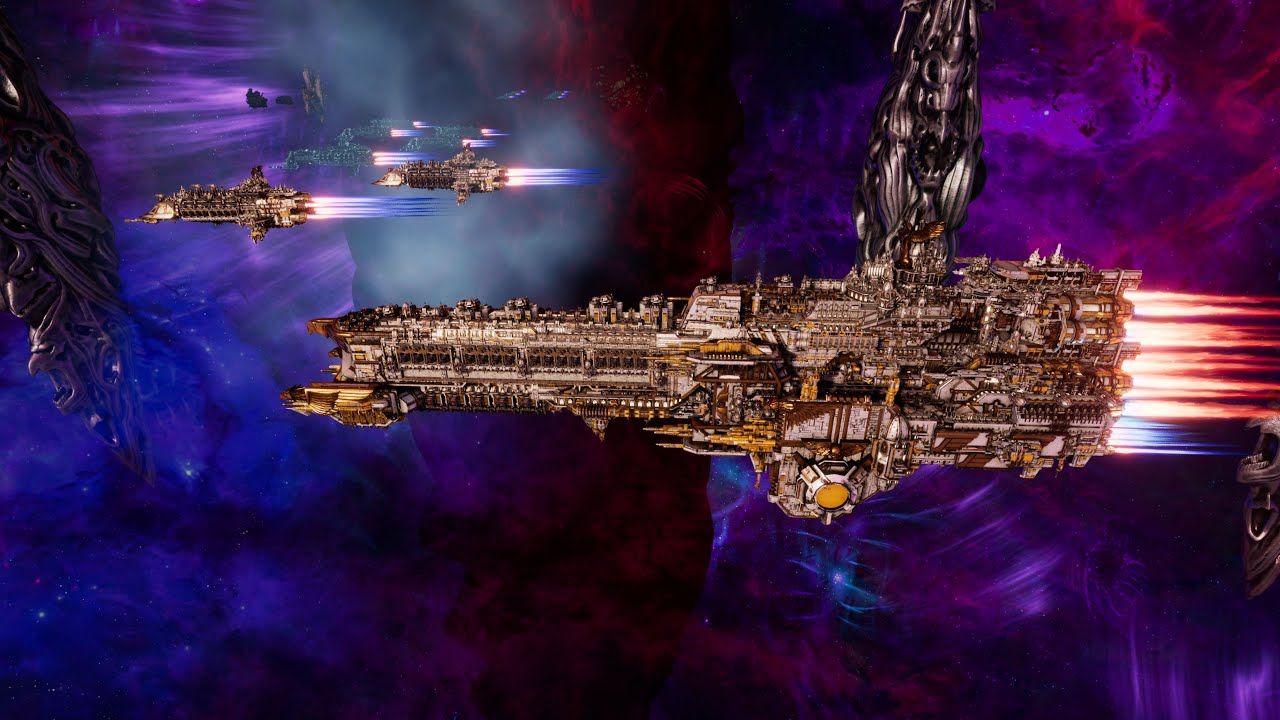 Imperial Navy vs Tau Protector Fleet - Skalgrim Mod - 4K Quality ...