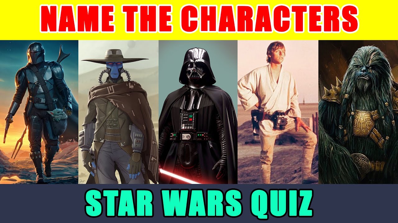 Guess Star Wars Characters || Star Wars Quiz - YouTube