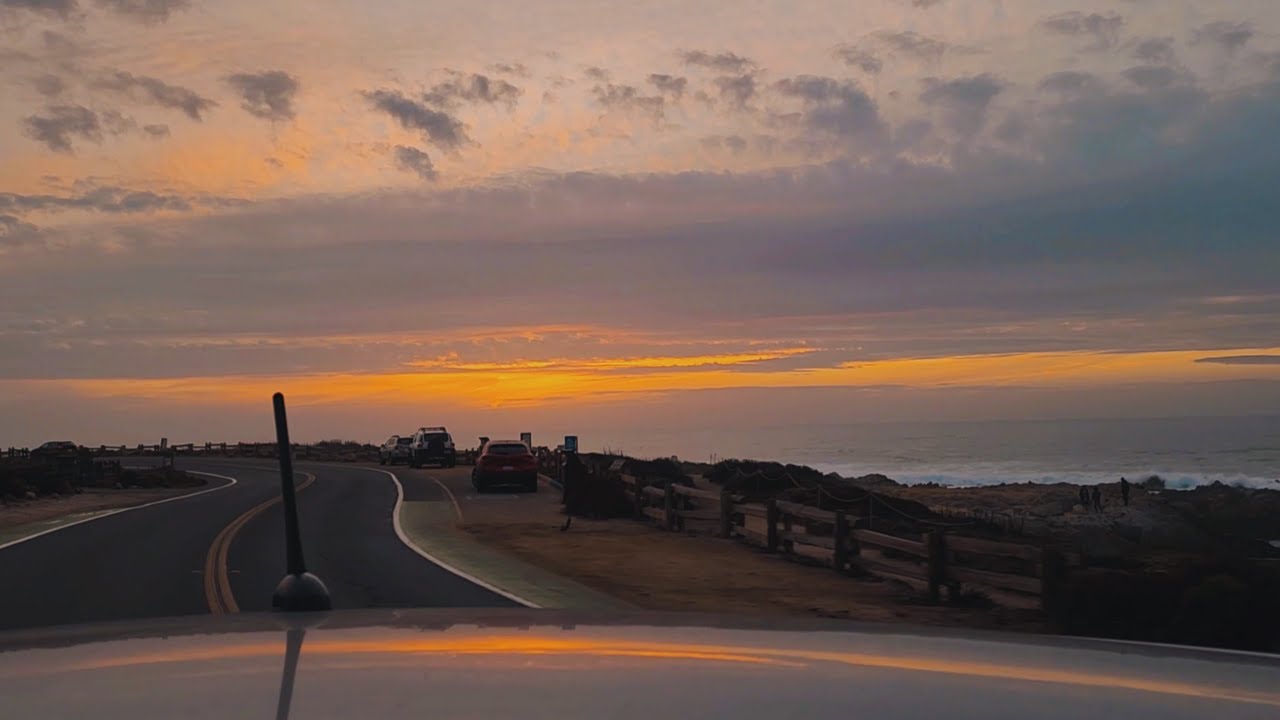 Sunset Drive, Pacific Grove #sunsetview #sunset #oceanwaves #ocean # ...