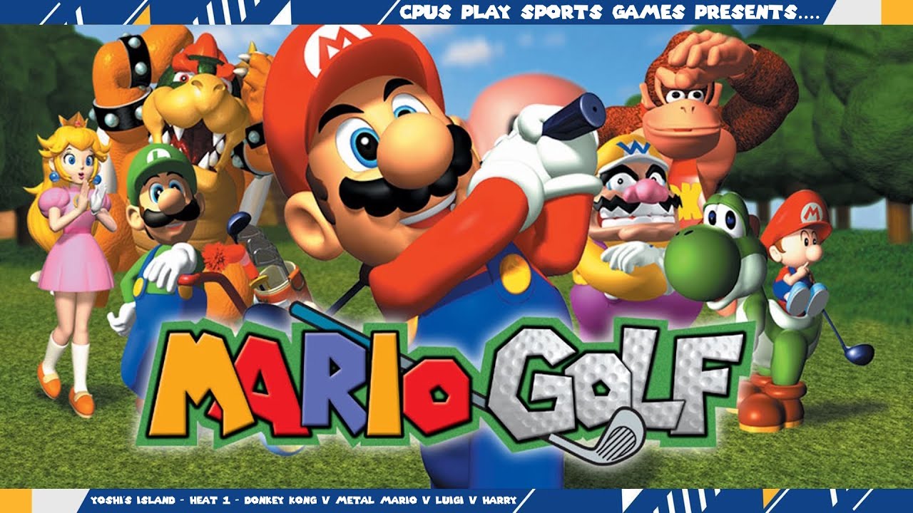Mario Golf 64 - Yoshi's Island - Heat 4 - Donkey Kong v Metal Mario v ...