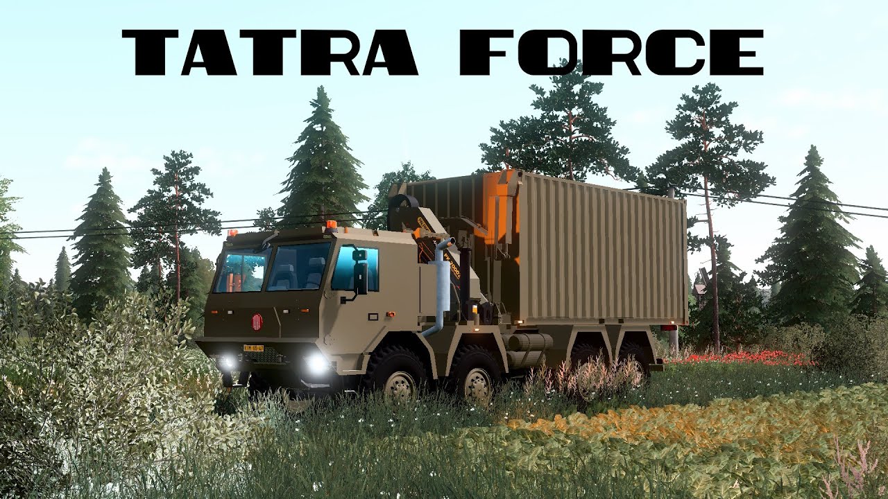 Military truck TATRA Force 8x8 with container #fs19 - YouTube