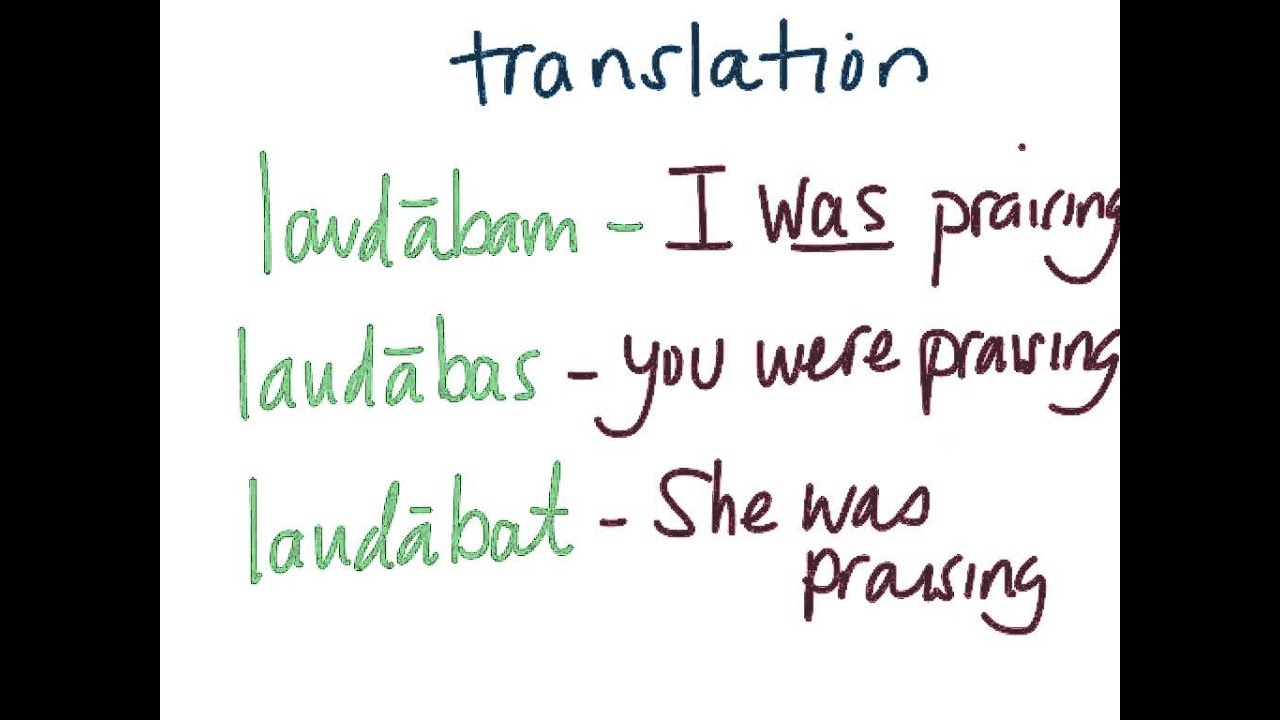 latin 6 the imperfect tense - YouTube