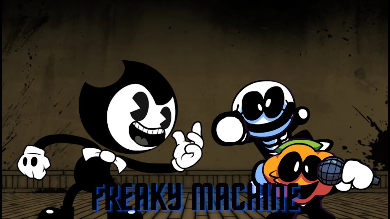 Friday Night Funkin Freaky Machine REMASTERED But Bendy Vs Skid And ...