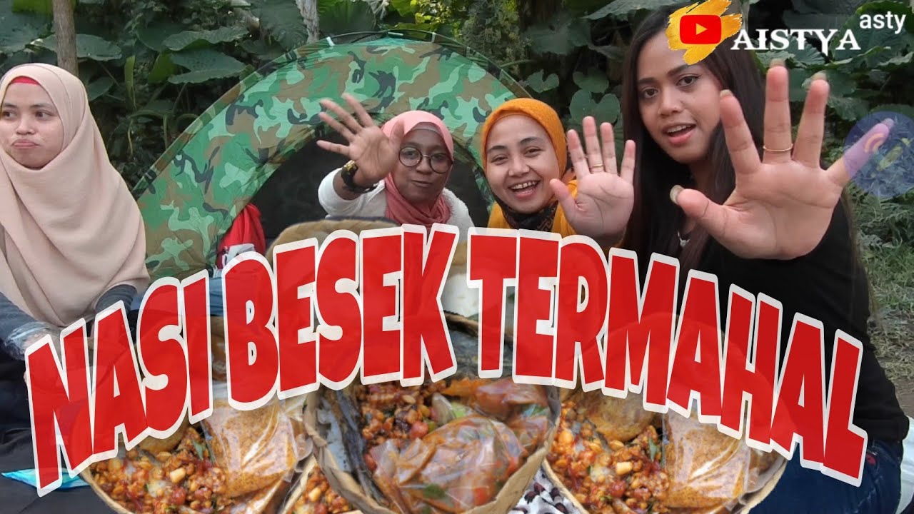 Mukbang nasi besek di hutan nikmatnya luar biasa - YouTube