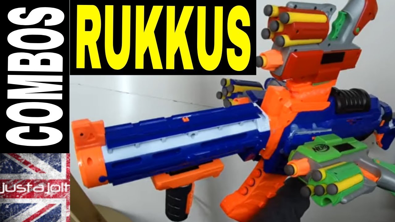 New Nerf Rukkus ICS 8 Combos and a Nerf Elite Rukkus Mod... - YouTube