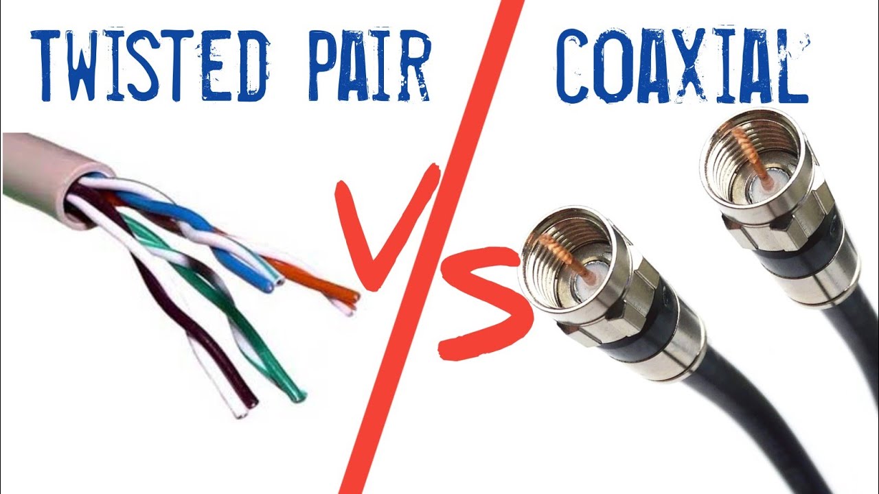 Twisted pair cable vs coaxial cable|difference between twisted pair ...