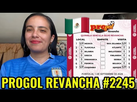 PROGOL REVANCHA #2245 Análisis Completo | SUSCRÍBETE! ⚽️☘️ - YouTube