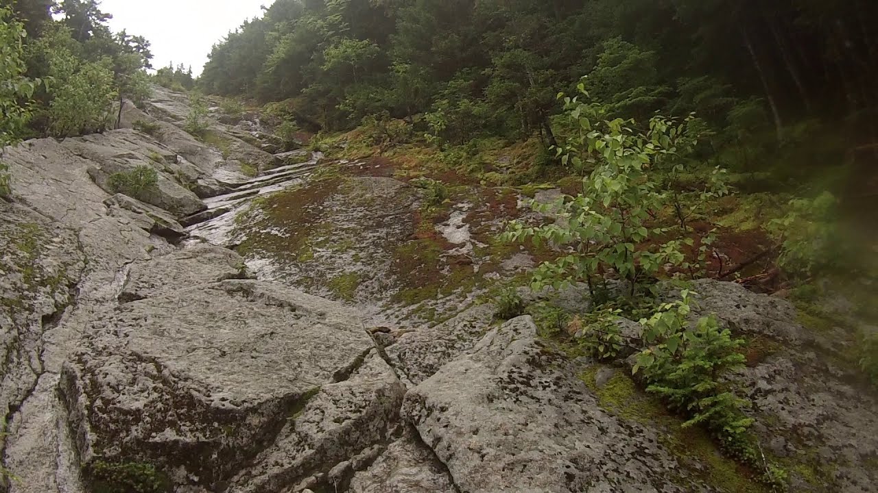 Hiking the Tripyramid Slides - YouTube