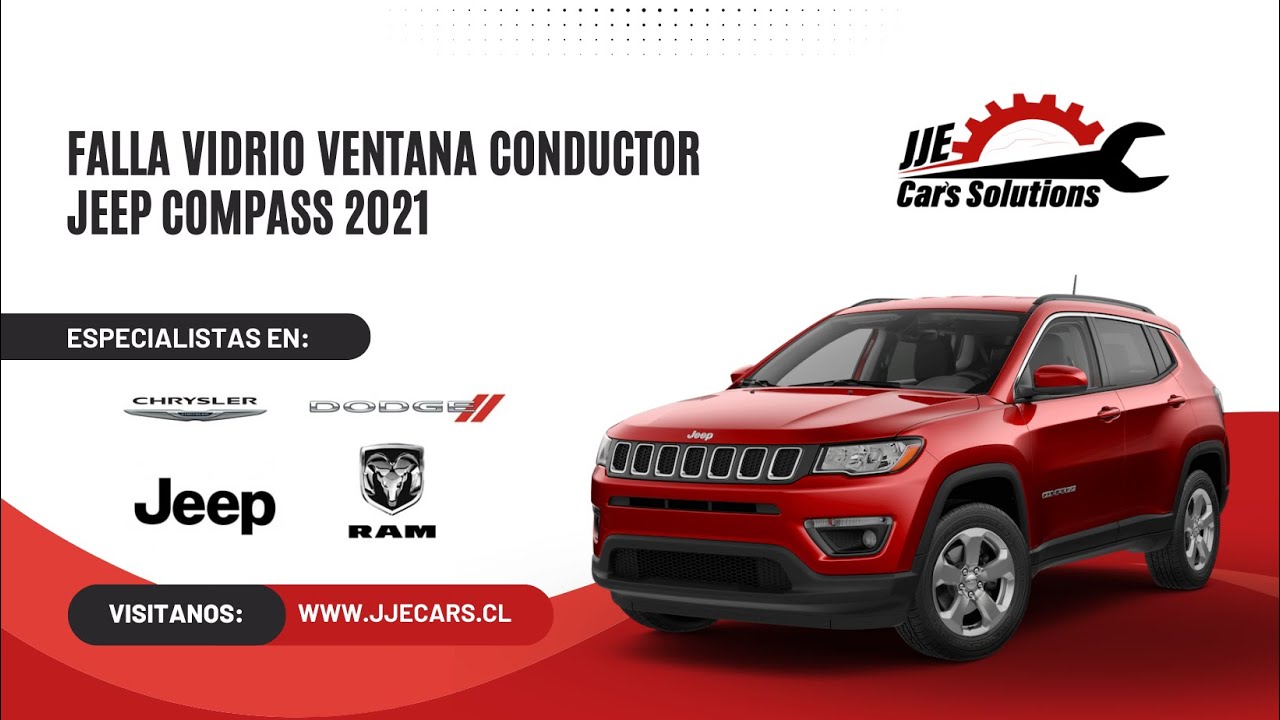 Falla vidrio ventana conductor jeep compass 2021 - YouTube