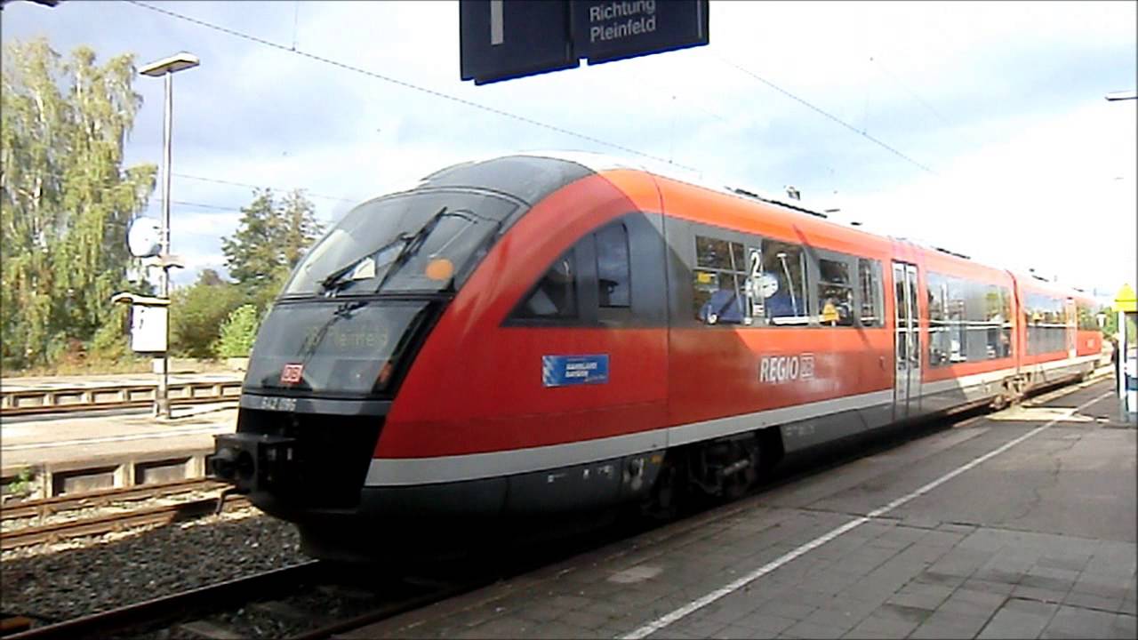 Desiro (BR 642): Motorstart, Leerlauf und Ausfahrt - YouTube