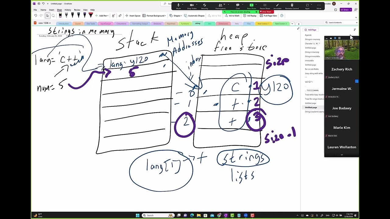 022024 COSC 1336 Python loop string with while - YouTube