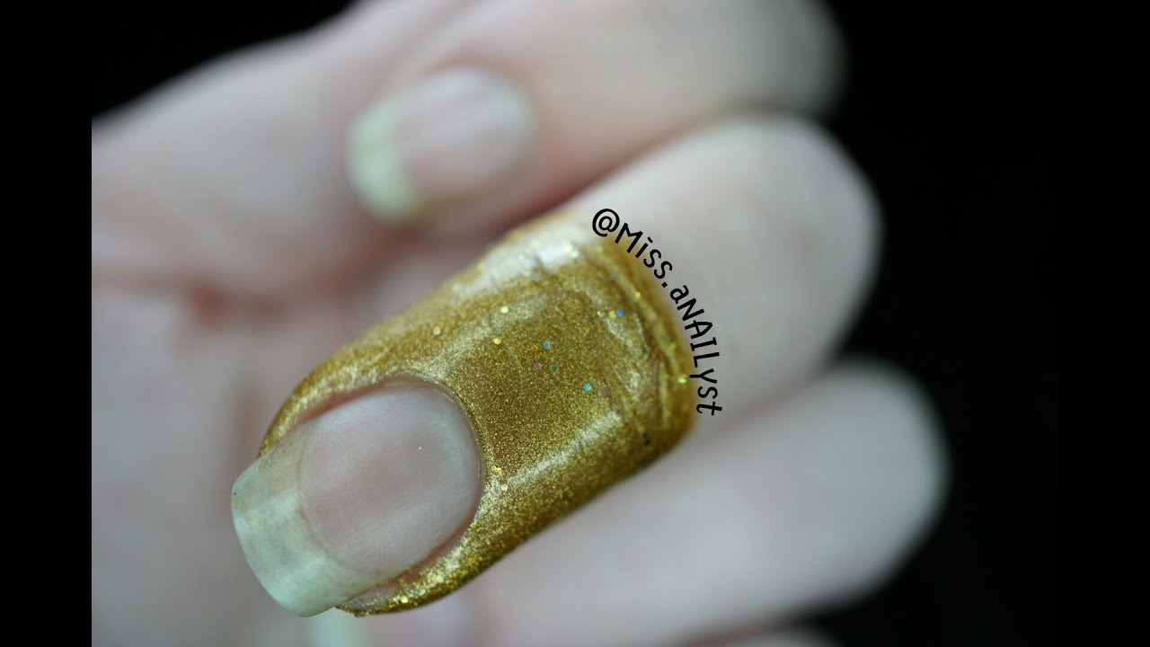 DIY Gold, Holo Latex Cuticle Barrier!!! - YouTube