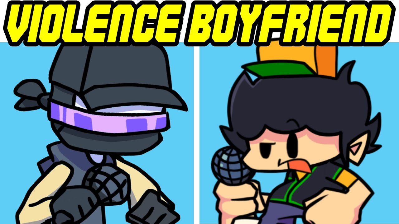 Friday Night Funkin' VS Violence Boyfriend (Subway Worker) (FNF Mod ...