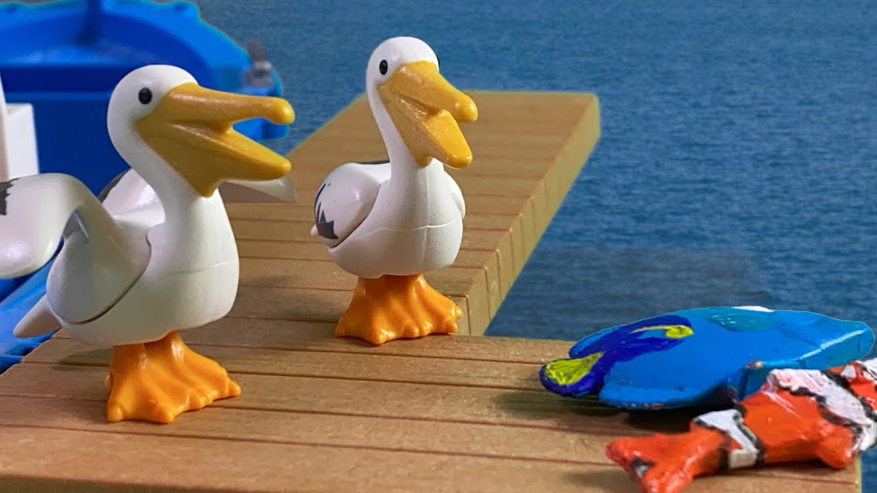 Finding Nemo 2.0 marlin and dory meets nigel playmobil - YouTube