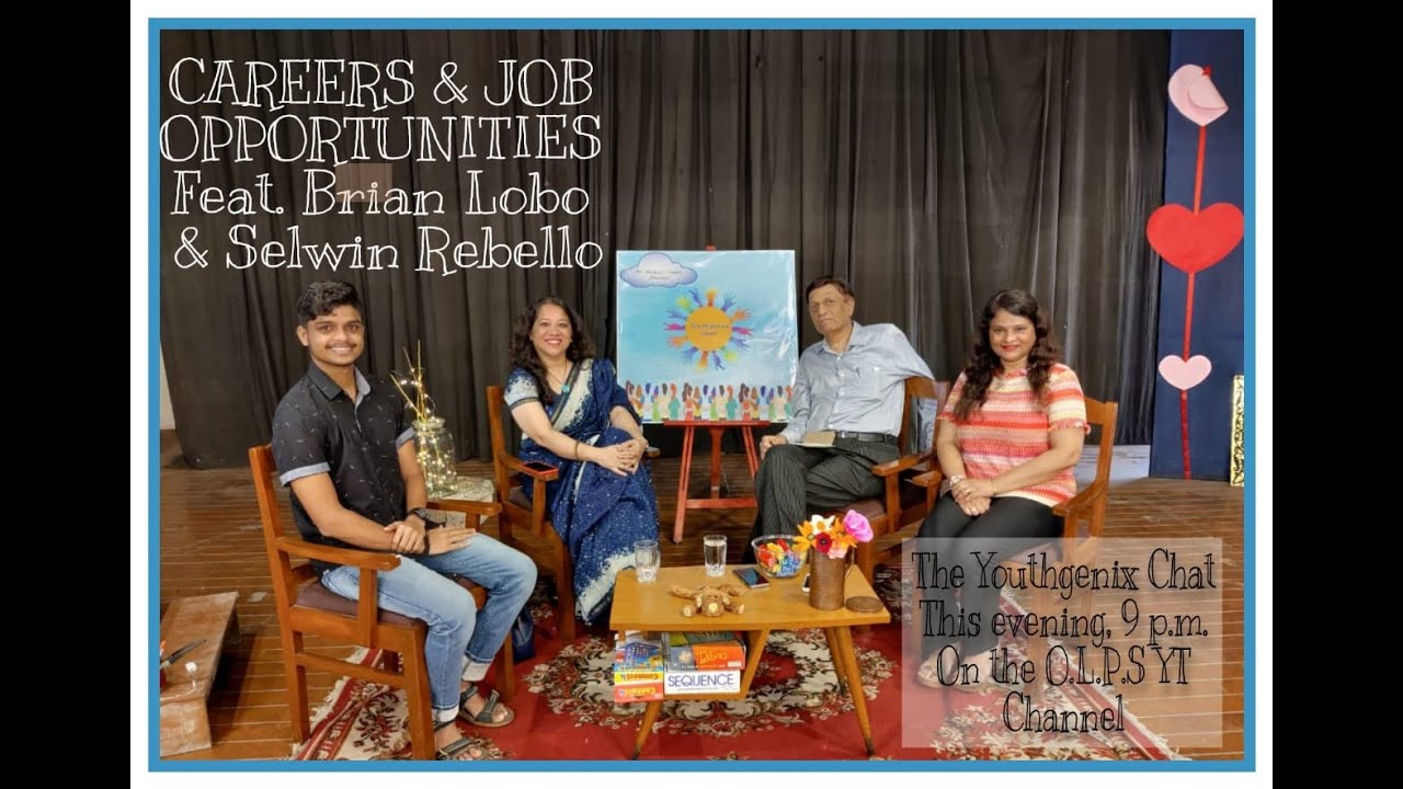 YOUTHGENIX CHAT SHOW - CAREER & JOB OPPURTUNITES BY BRIAN LOBO AND ...