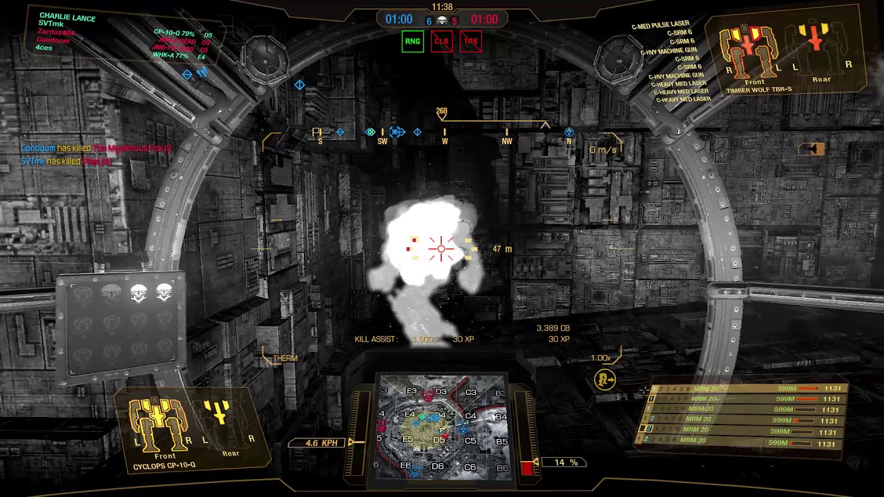 MWO MechWarrior Online - Cyclops CP-10-Q 6MRM20 6 kills - YouTube