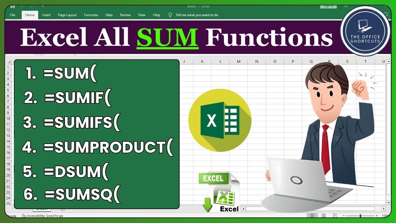 How to Use All SUM Formulas in Excel | Microsoft Excel all Sum Formulas ...