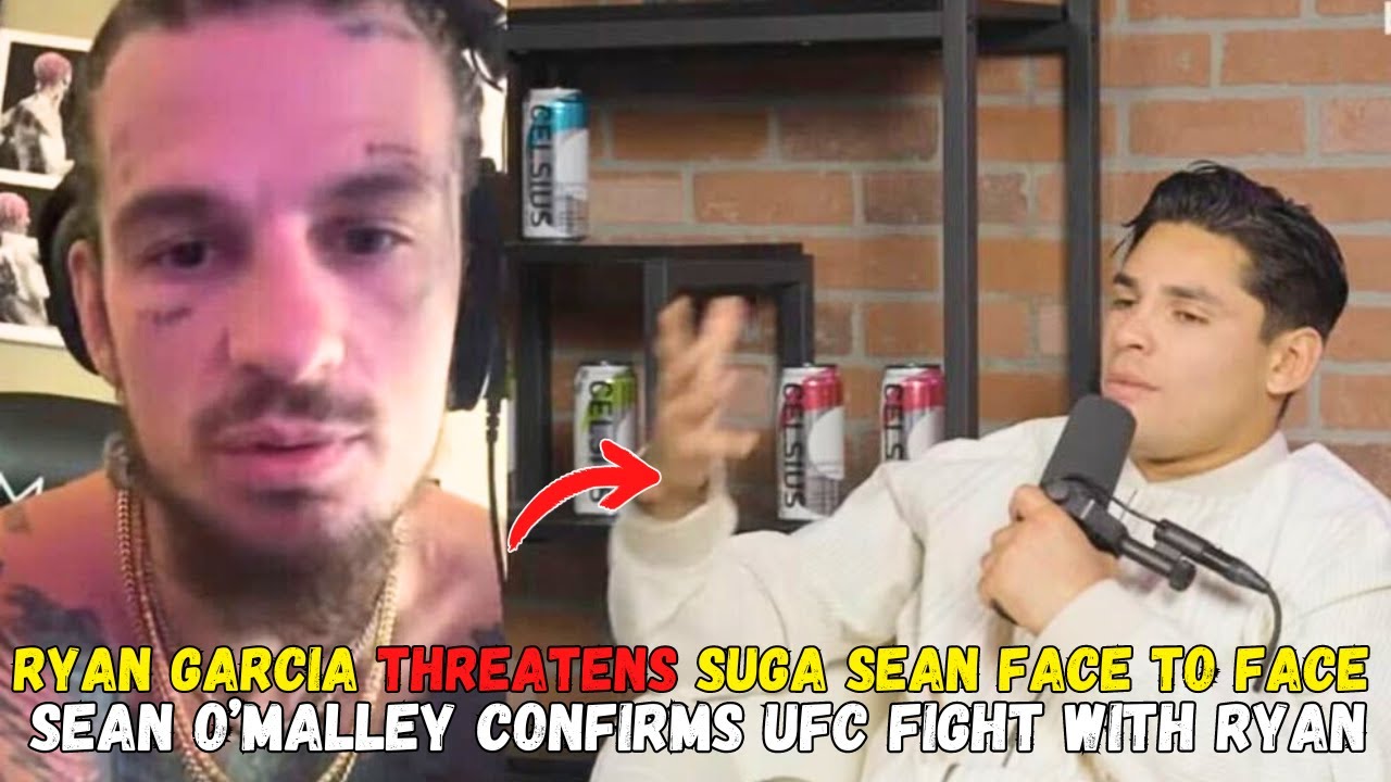 Ryan Garcia THREATENS SUGA Sean O'malley FACE to FACE - ACCEPTS UFC ...