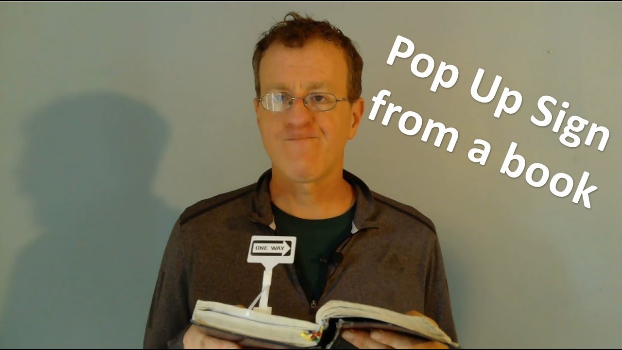 Pop-up joke from a book or Bible for One Way - YouTube