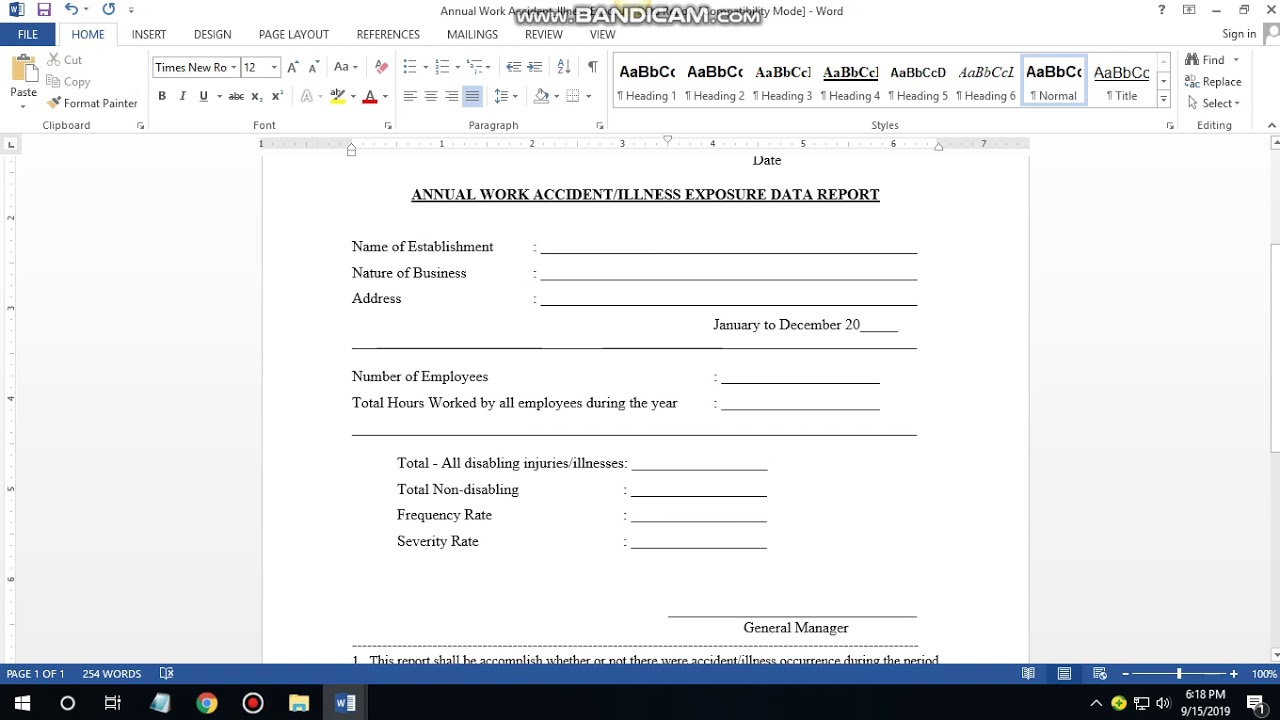 How To Accomplish Annual Work Accident Illness Report YouTube how-to-accomplish-annual-work-accident-illness-report-youtube