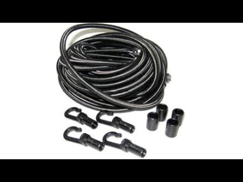 How to replace shock cord/bungee on a pop up travel trailer canvas/bed covers. - YouTube