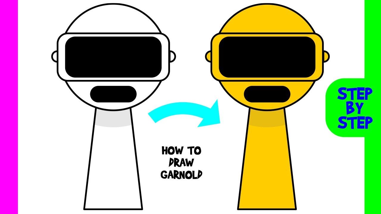How to draw the Garnold - Sprunki - YouTube