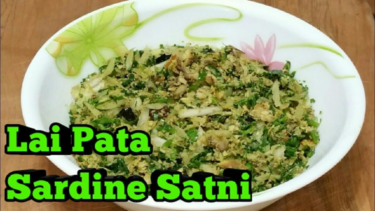 Sylheti Lai Pata Sardine Satni/Lai Pata Sardine Vorta-Bangladeshi ...