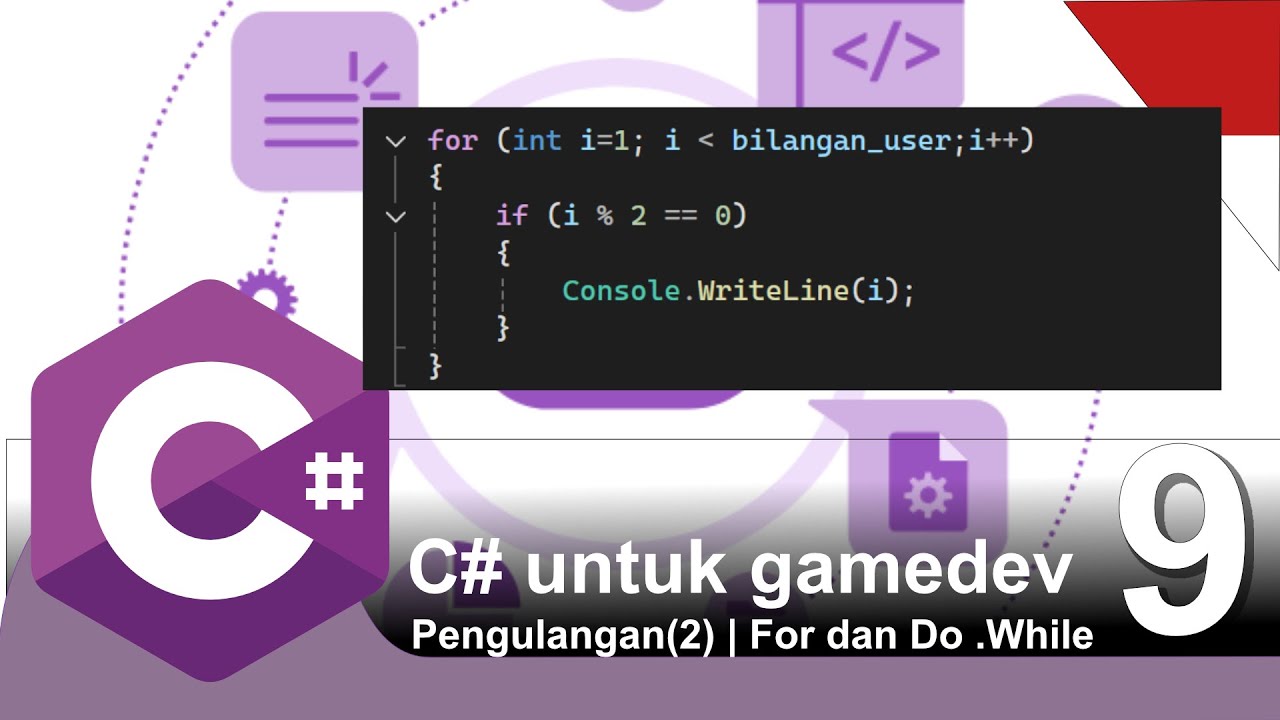 C# for GameDev 9 : Pengulangan For - YouTube