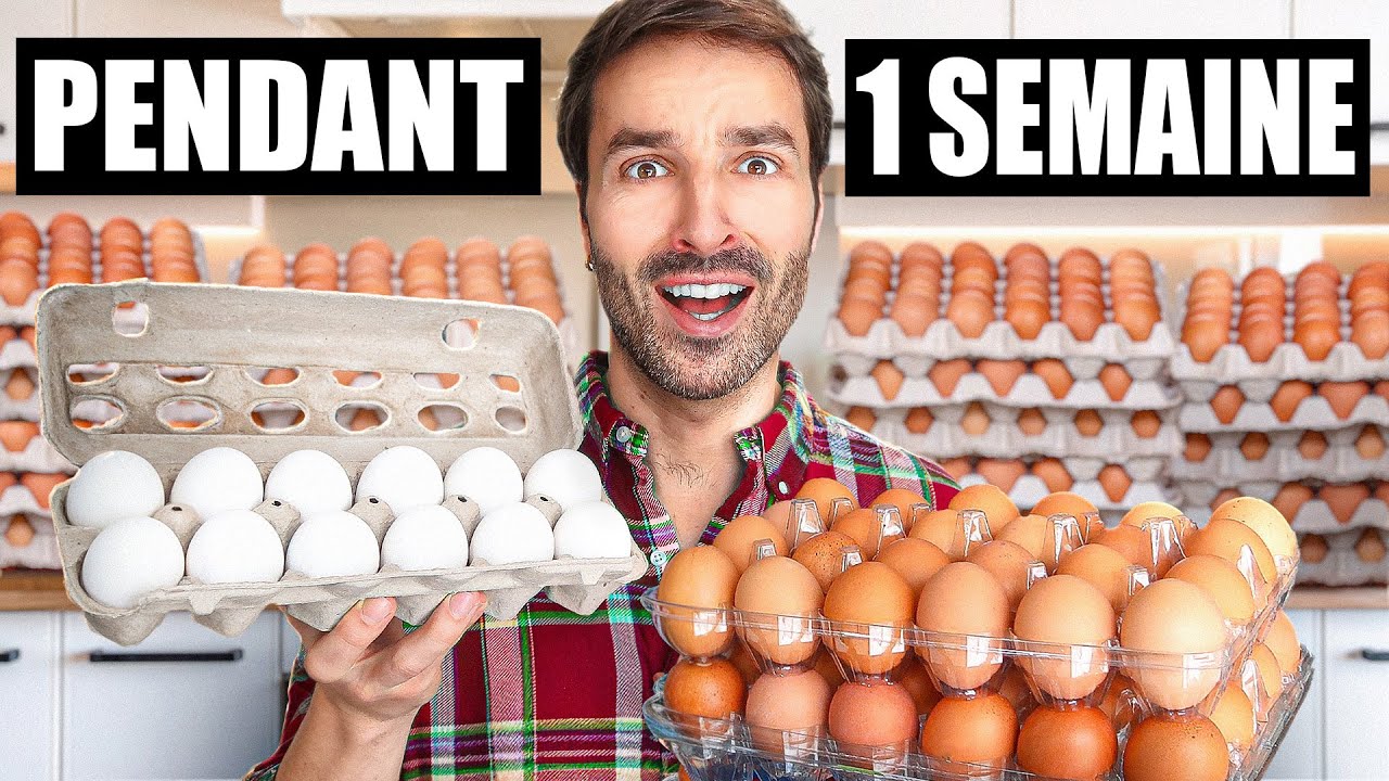 Je teste des RECETTES VIRALES avec des OEUFS pendant 1 semaine - CARL ...