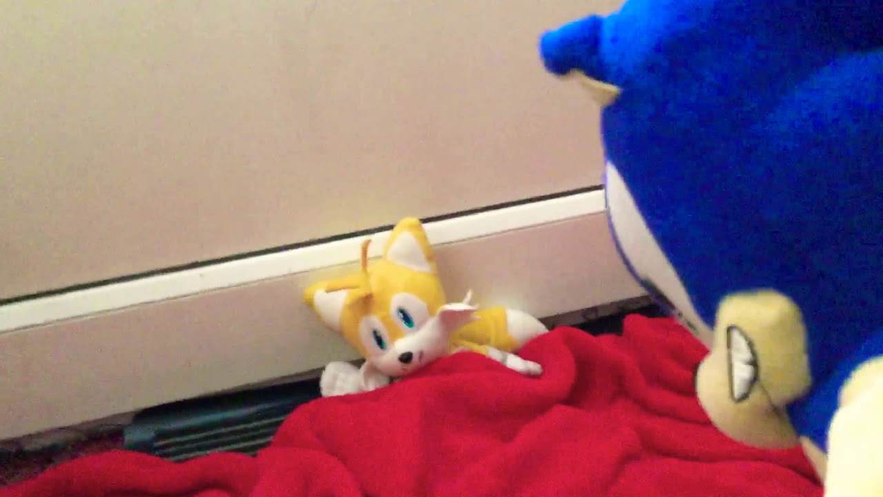 Sonic plush adventures tails gets sick - YouTube