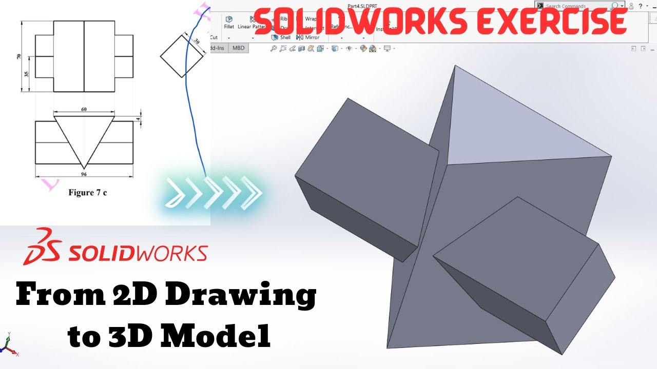 SolidWorks Beginner Exercise: Basic 3D Modeling and Sketching ...