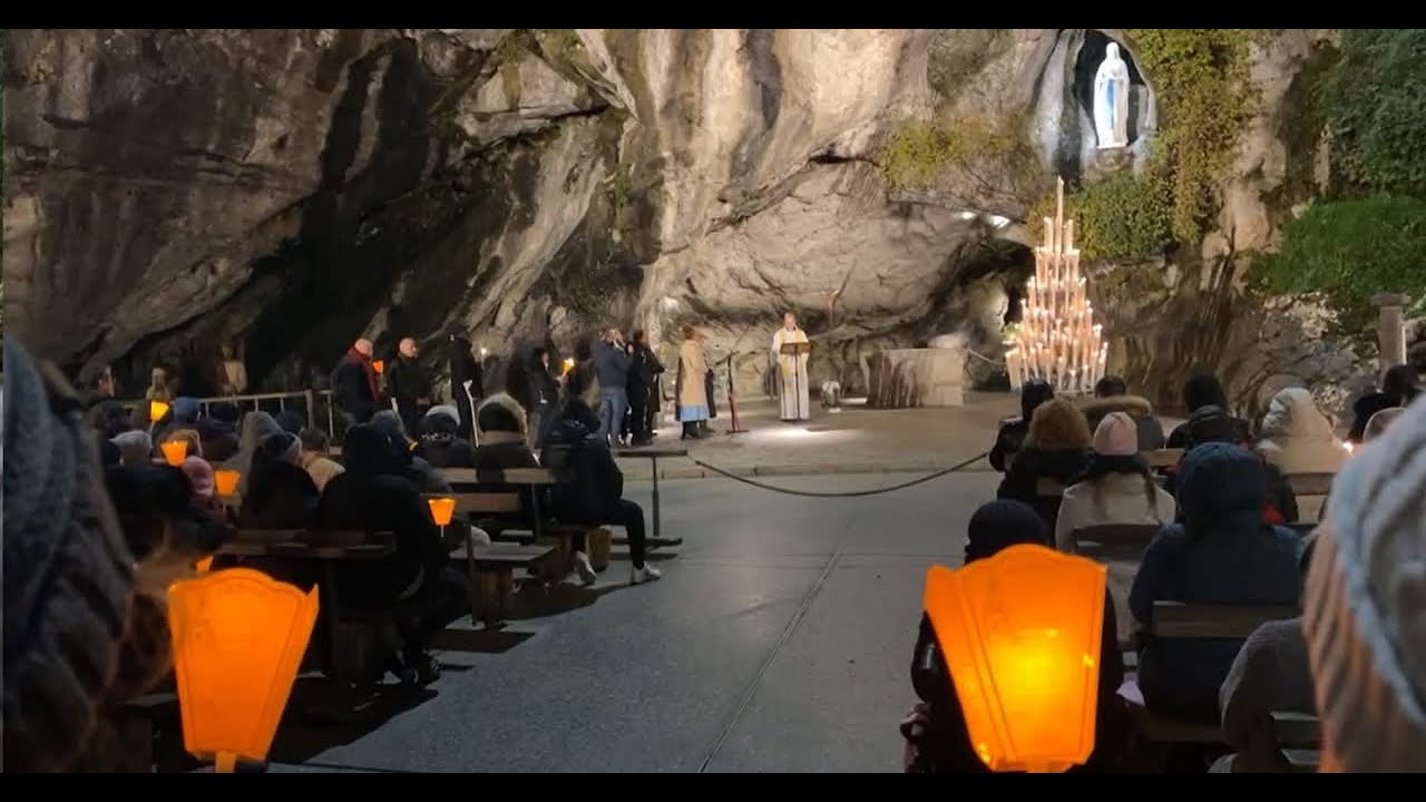 Fr. David Dawson Marian Shrines Pilgrimage - Rosary in Lourdes January ...