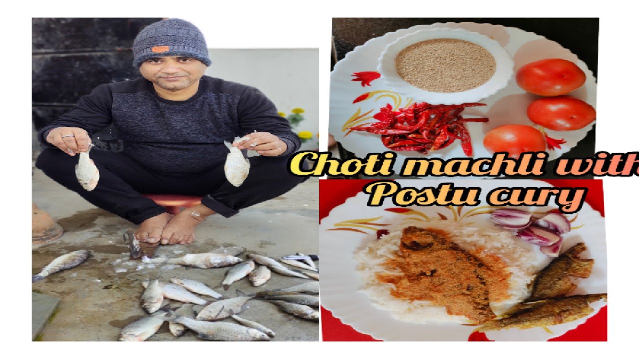 Choti Machli with Postu cury#Basant Desi kitchen Postu wali choti ...
