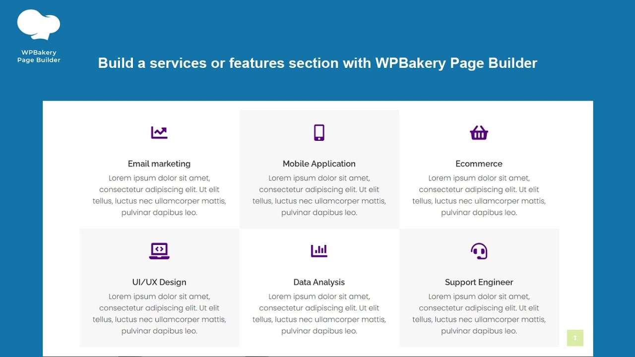 How To Build A Services Or Features Section With WPBakery Page Builder How To Build A Services Or Features Section With WPBakery Page Builder