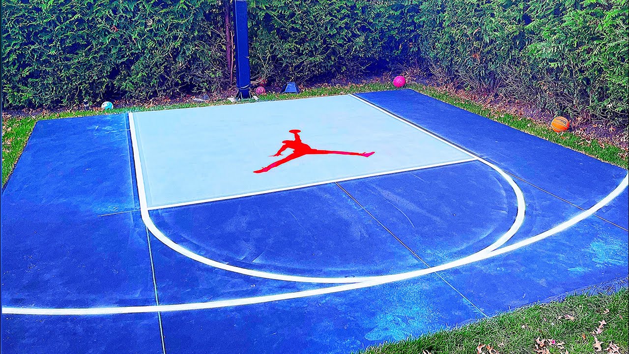Rating the BEST concrete Basketball Court Painting🏀🔥Before and After😱🔥🎨 ...