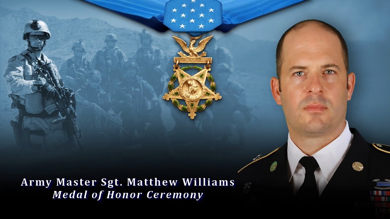Matthew Williams - Medal of Honor Ceremony - YouTube